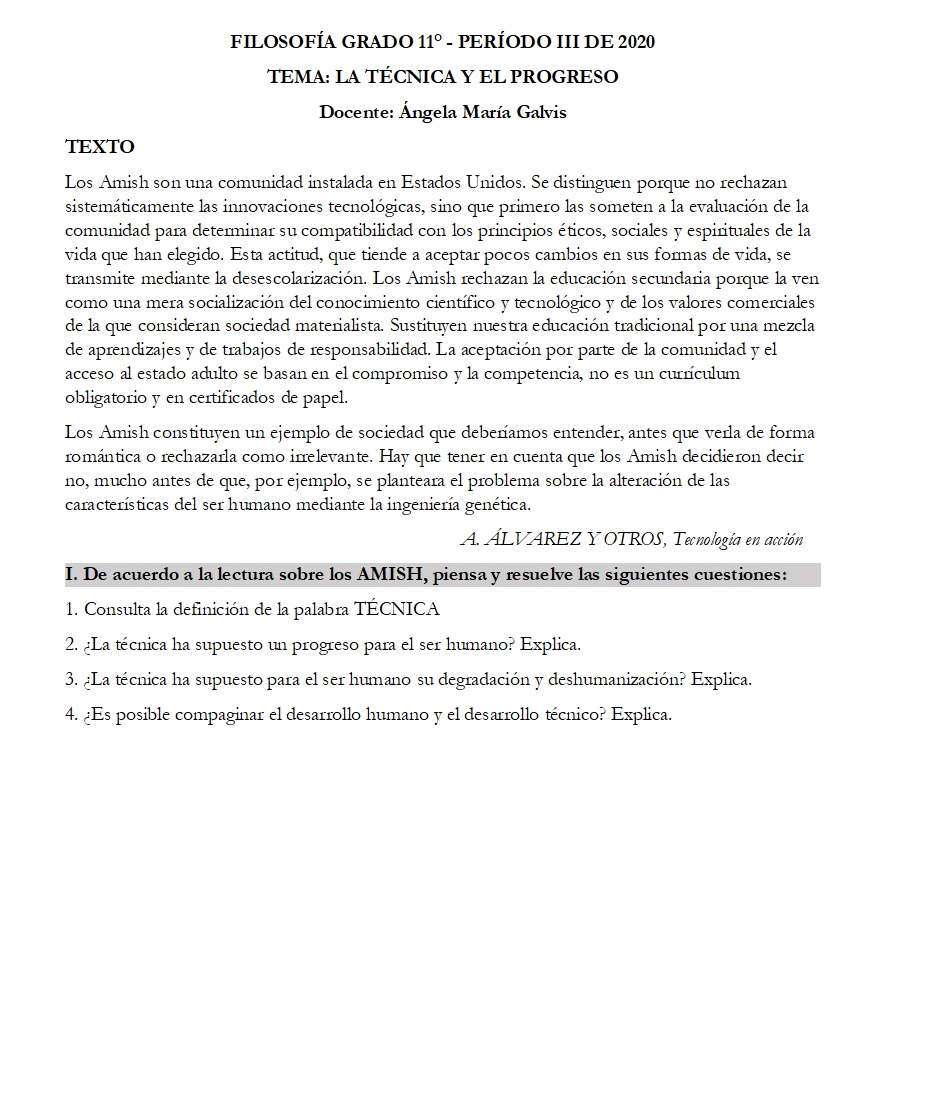 TOMi.digital - LA TÉCNICA Y EL PROGRESO -FILOSOFÍA - DESARROLLO HUMANO