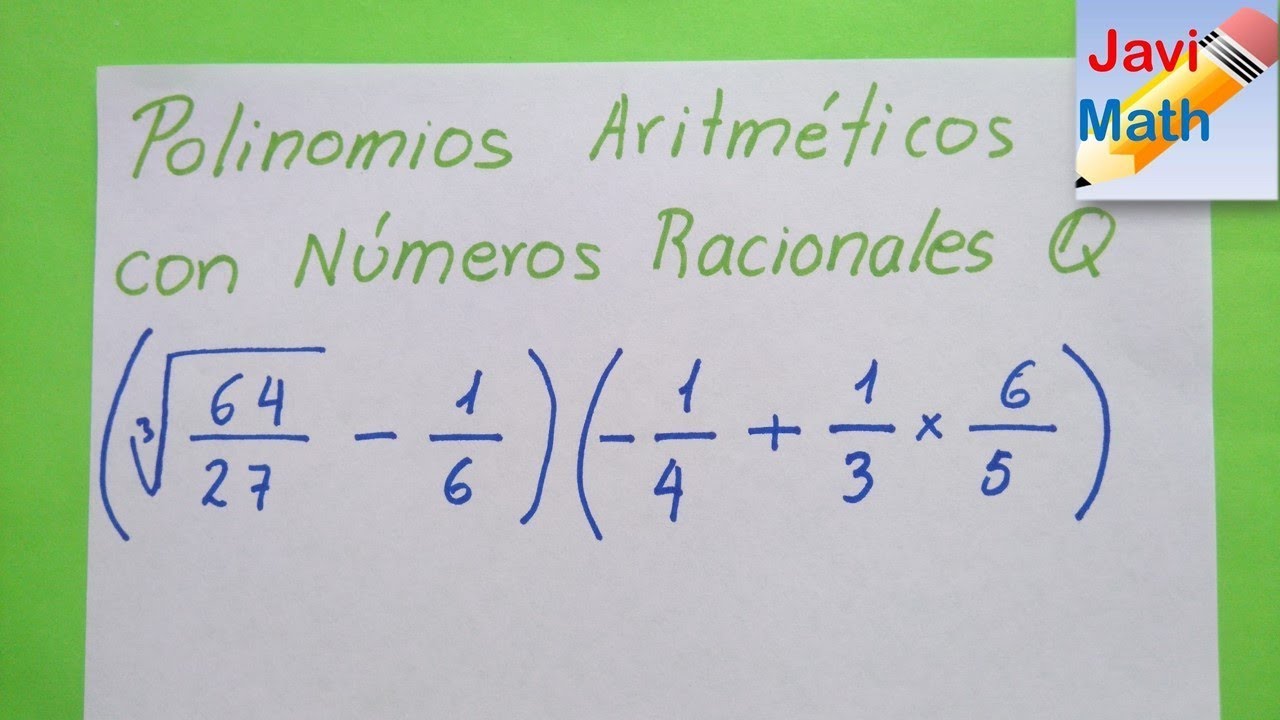 TOMi.digital - POLINOMIOS ARITMÉTICOS CON NÚMEROS RACIONALES 8VOS. A