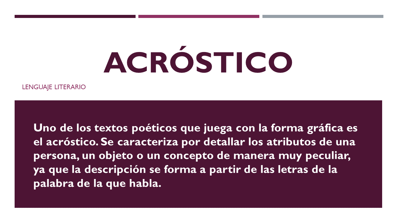 Concepto De Acrostico Y Sus Caracteristicas - Infoupdate.org